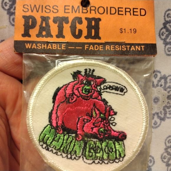 blackwood enterprises | Accessories | Vintage New Pig Humorous Patch ...